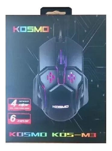 MOUSE GAMER KOSMO KOS-M3 LUZ RGB (6 BOTONES) – OneService